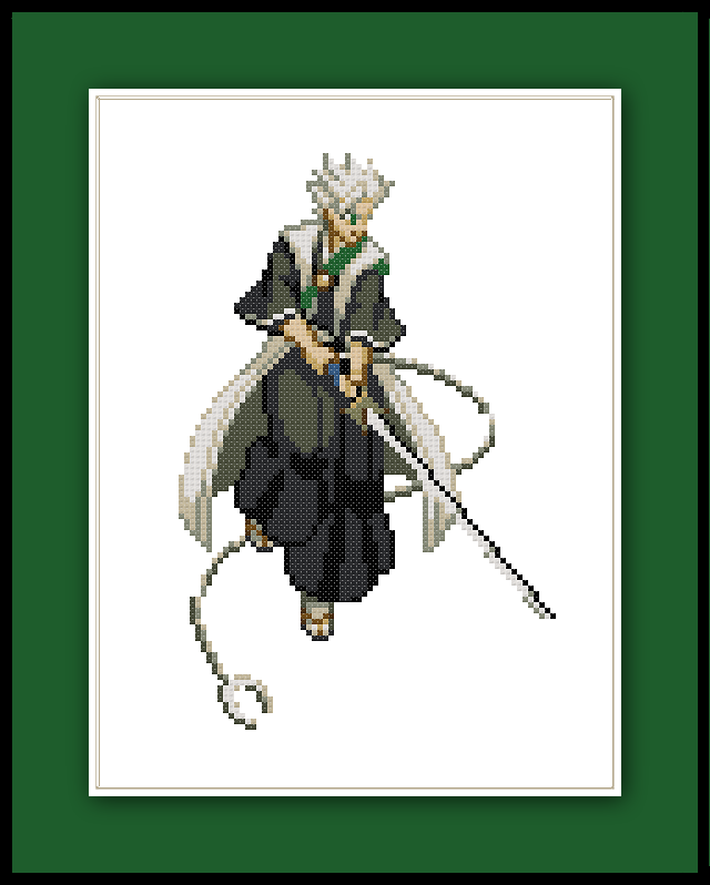 Bleach Cross Stitch Pattern Hitsugaya – Cross Stitch Quest