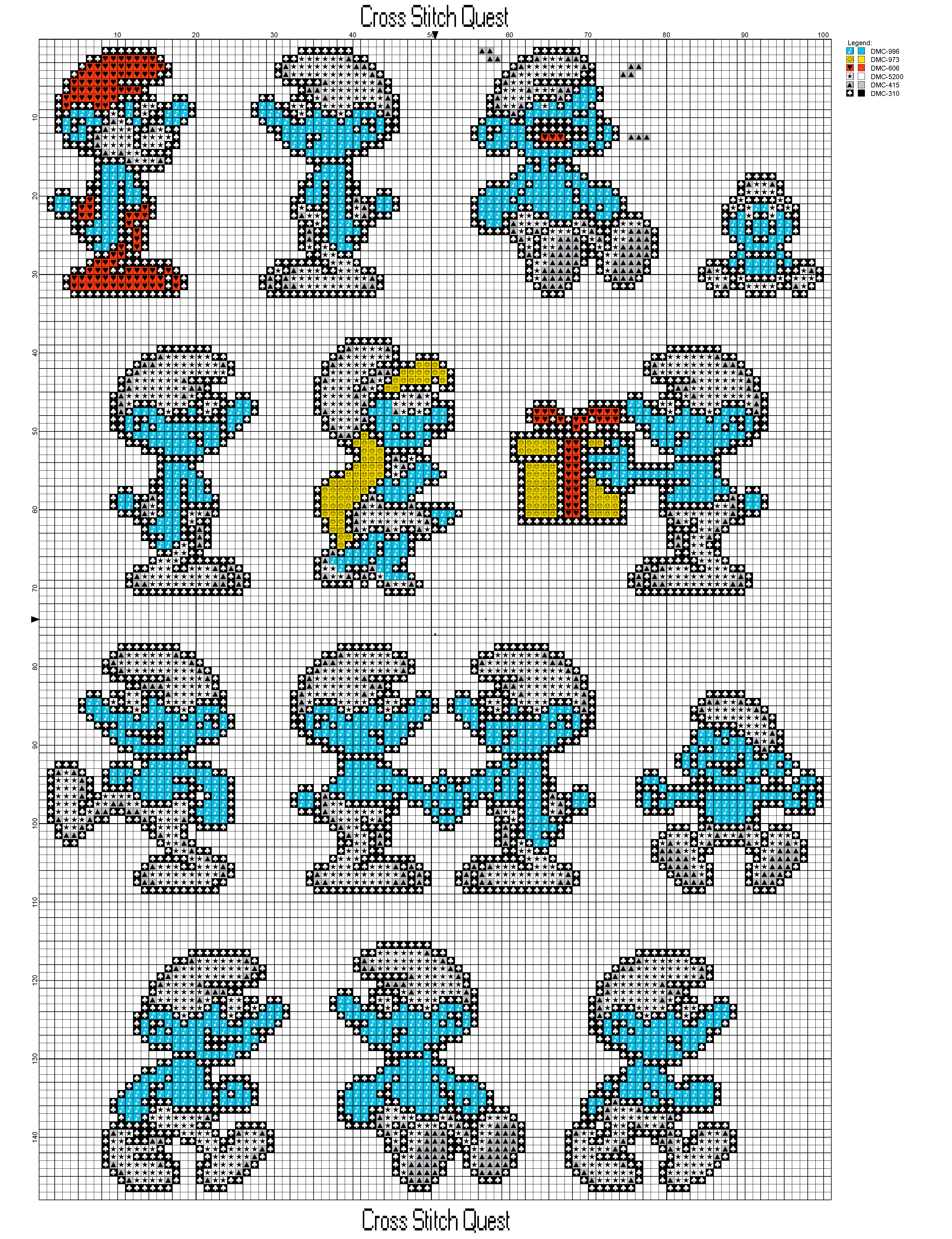 Free Smurfs Cross Stitch Pattern – Cross Stitch Quest