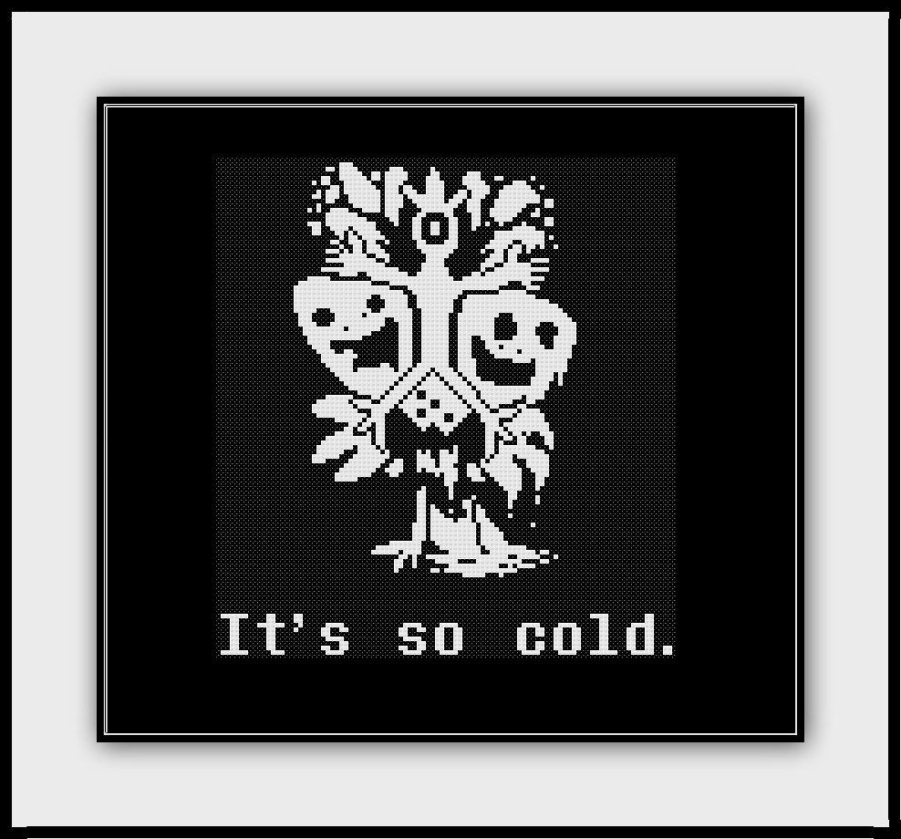 Free Undertale Cross Stitch Pattern Snowdrake’s Mother – Cross Stitch Quest