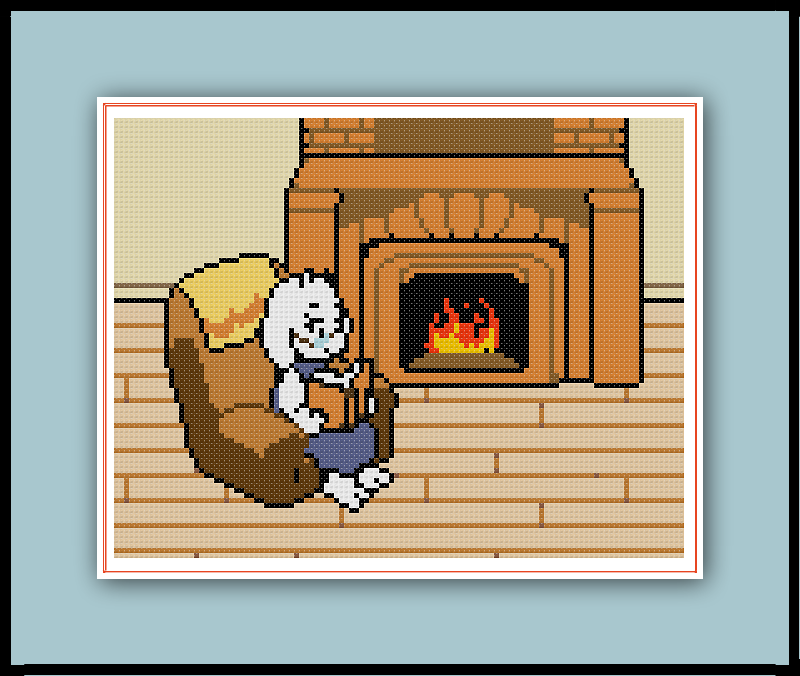 Undertale Cross Stitch Pattern Toriel’s Reading Chair – Cross Stitch Quest