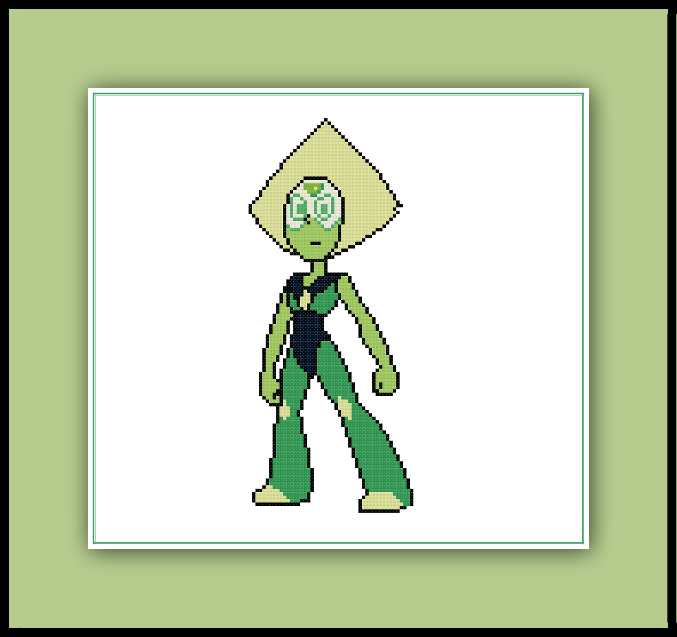 Free Peridot Cross Stitch Pattern Steven Universe – Cross Stitch Quest