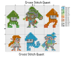 Free Splatoon Cross Stitch Pattern Inklings – Cross Stitch Quest