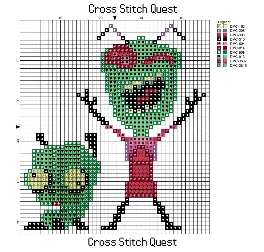 Free Invader Zim Cross Stitch Pattern Gir and Zim – Cross Stitch Quest