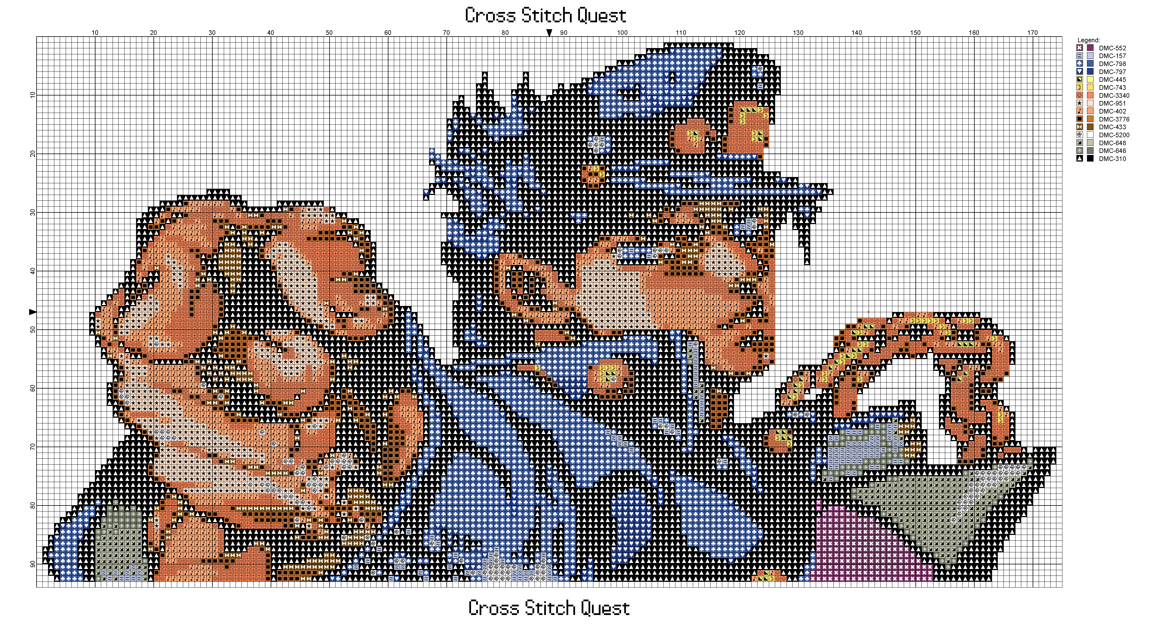 Free Jojo’s Bizarre Adventure Cross Stitch Pattern Jotaro Kujo and ...