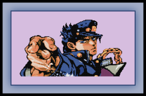 Free Jojo’s Bizarre Adventure Cross Stitch Pattern Jotaro Kujo and ...