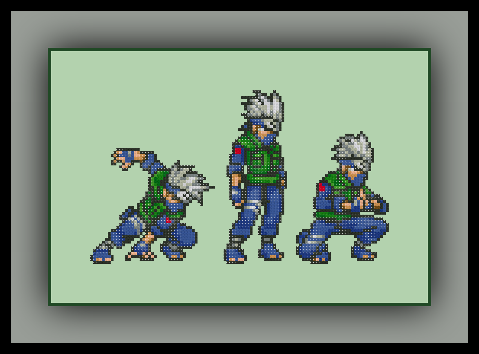 Free Naruto Cross Stitch Pattern Hatake Kakashi – Cross Stitch Quest