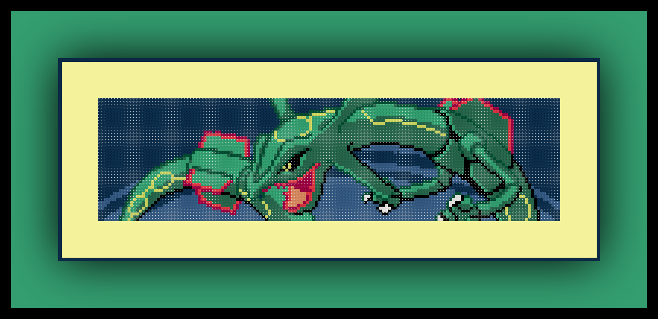 Free Rayquaza Cross Stitch Pattern Pokemon ORAS – Cross Stitch Quest