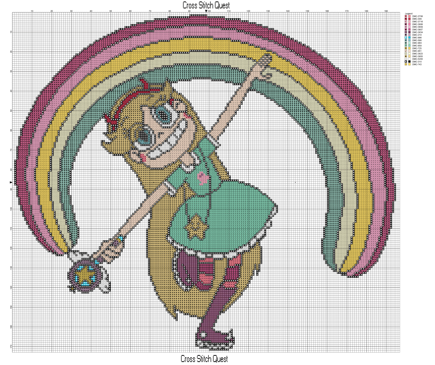 Free Star vs the Forces of Evil Cross Stitch Pattern Princess Star ...