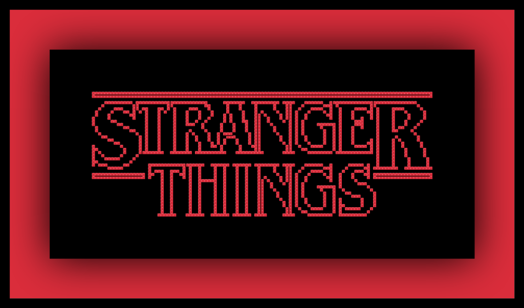 Free Stranger Things Cross Stitch Pattern Logo – Cross Stitch Quest