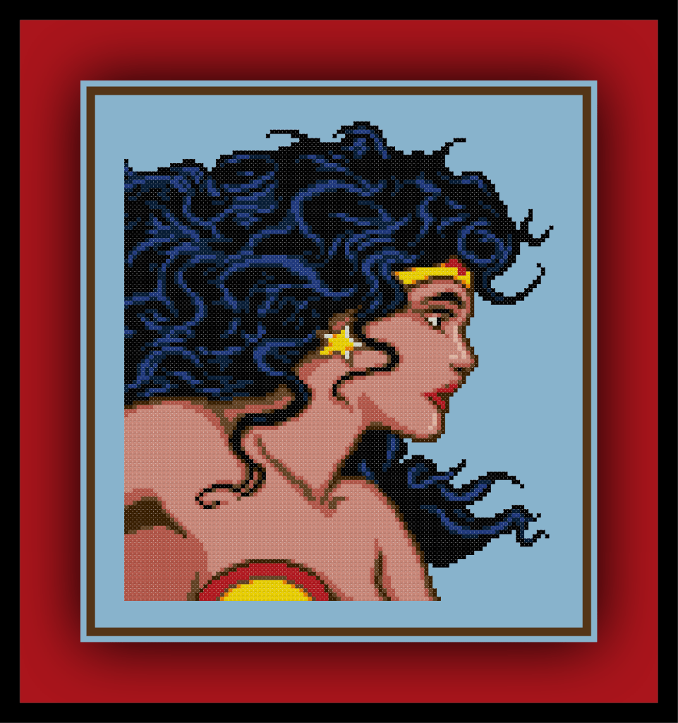 Free Classic Wonder Woman Cross Stitch Pattern and Review – Cross ...