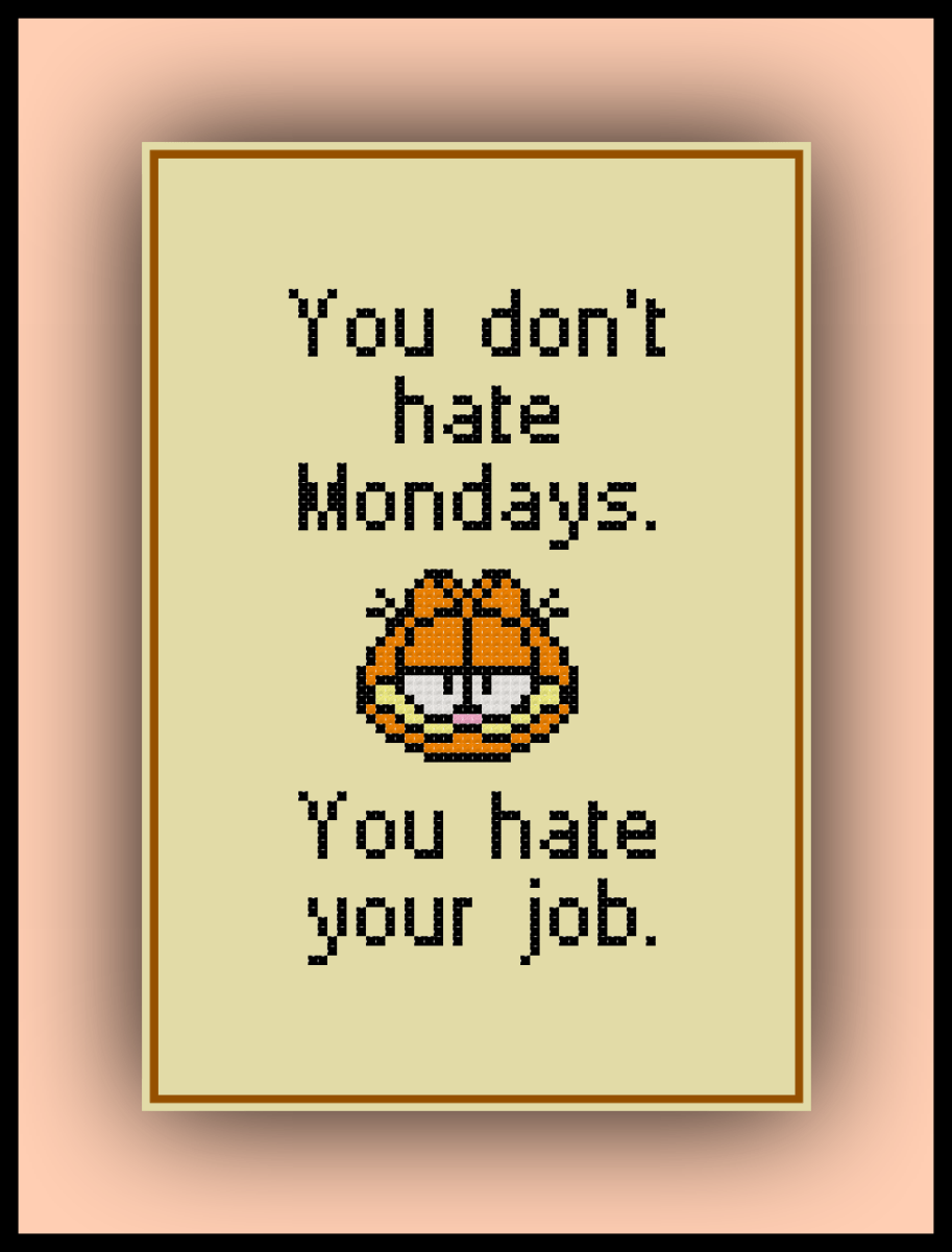 Free Garfield Cross Stitch Pattern Mondays – Cross Stitch Quest