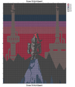 Free Undertale Cross Stitch Pattern Royal Guard Undyne – Cross Stitch Quest