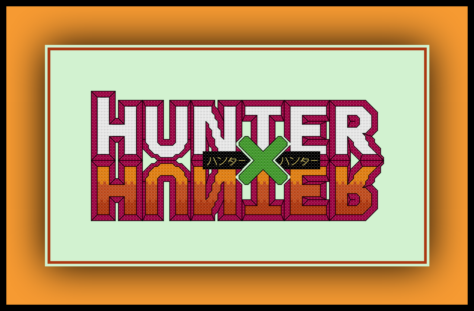 Free Hunter X Hunter Cross Stitch Pattern Logo – Cross Stitch Quest