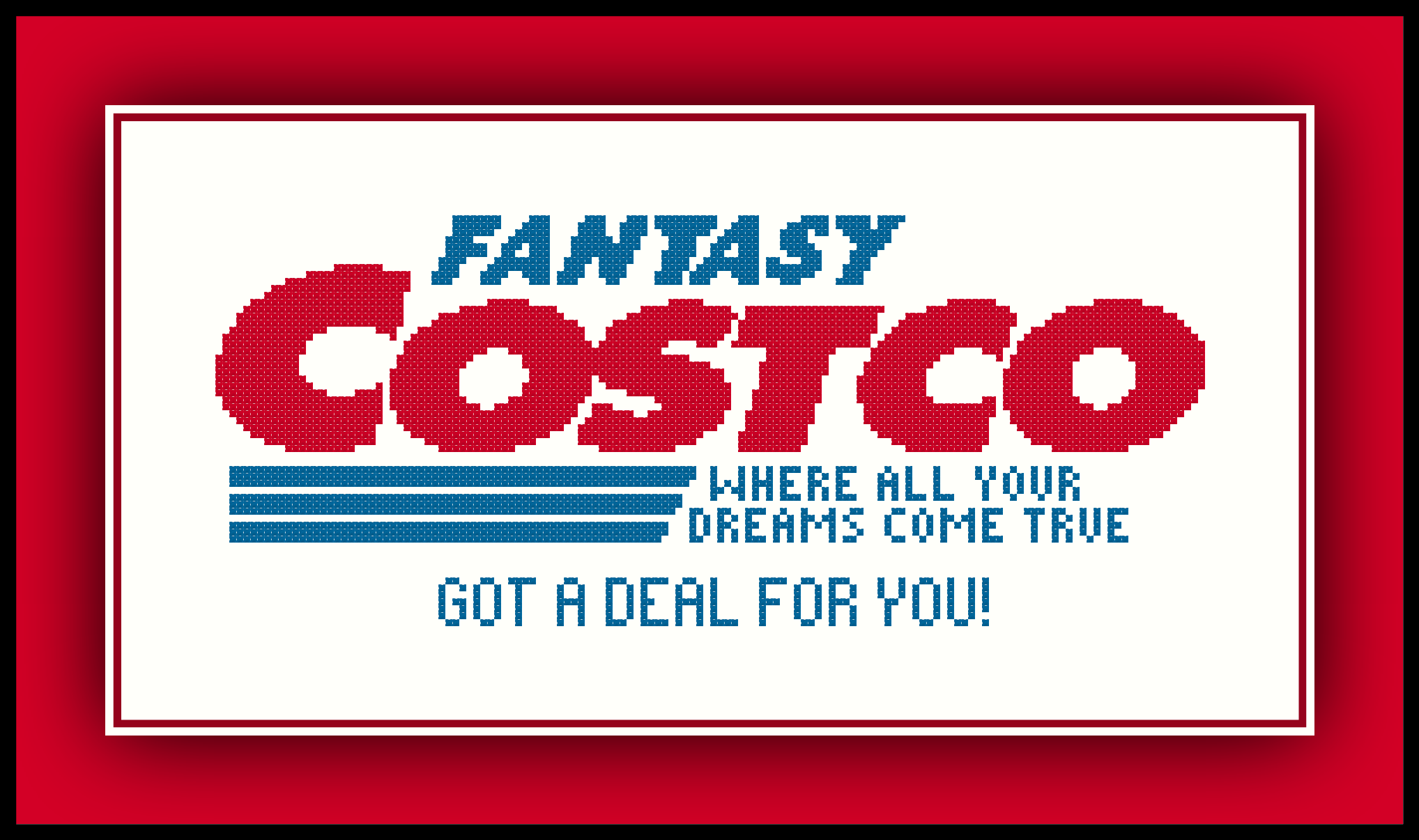 Free The Adventure Zone Cross Stitch Pattern Fantasy Costco Logo ...