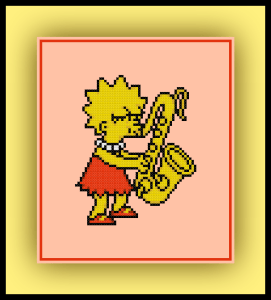 Free Lisa Simpson Cross Stitch Pattern The Simpsons – Cross Stitch Quest