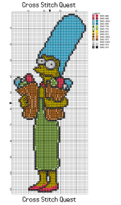 Free Marge Simpson Cross Stitch Pattern The Simpsons and Downsizing ...