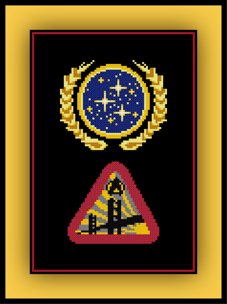 Free Star Trek Cross Stitch Patterns Starfleet Academy and United ...
