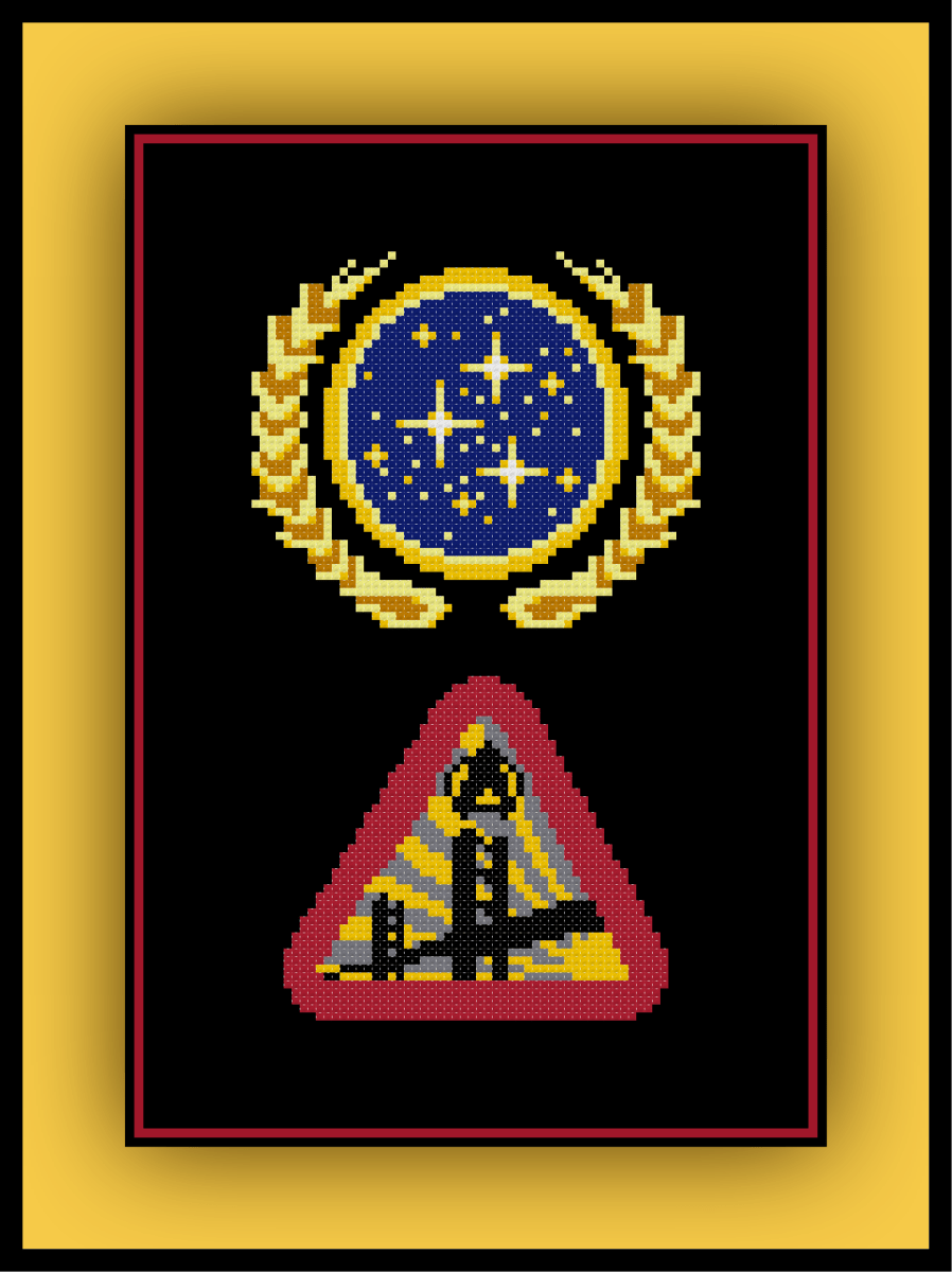 Free Star Trek Cross Stitch Patterns Starfleet Academy and United ...