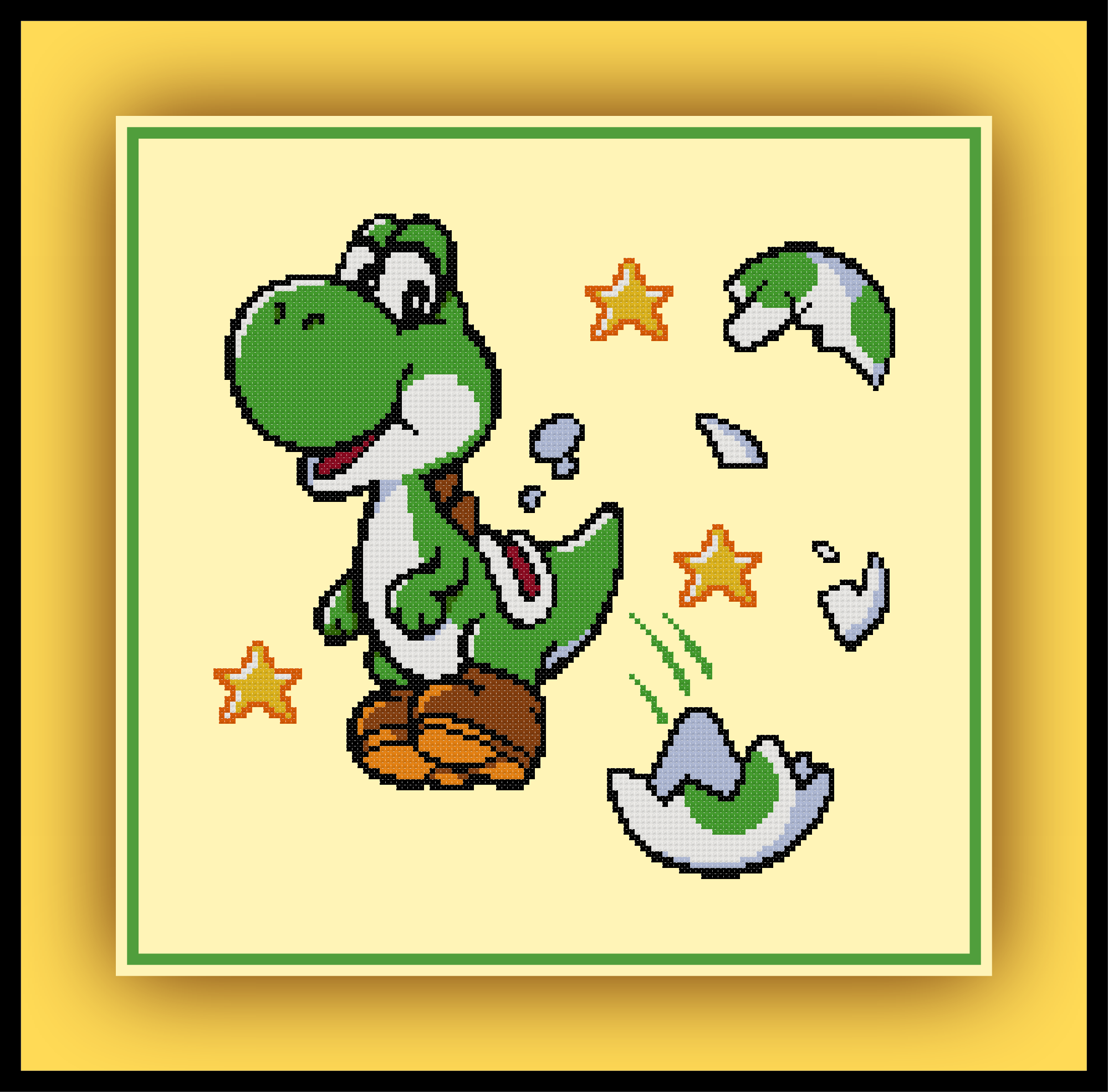 Free Yoshi Cross Stitch Pattern Mario – Cross Stitch Quest