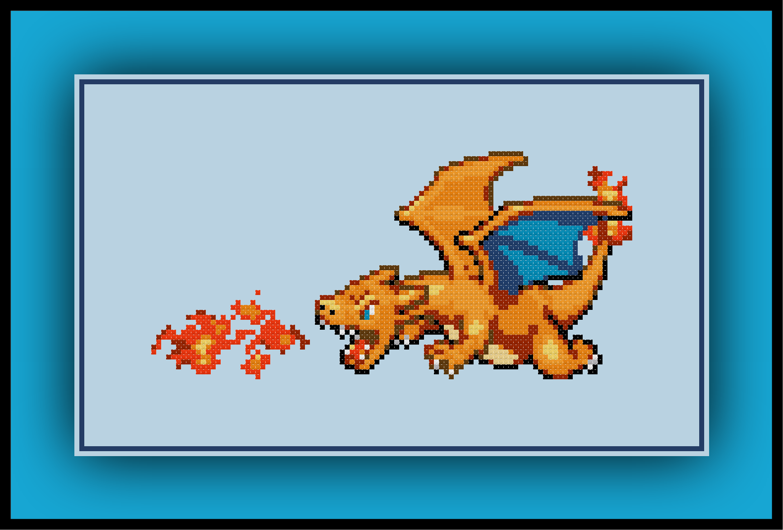 Free Charizard Cross Stitch Pattern Pokemon – Cross Stitch Quest