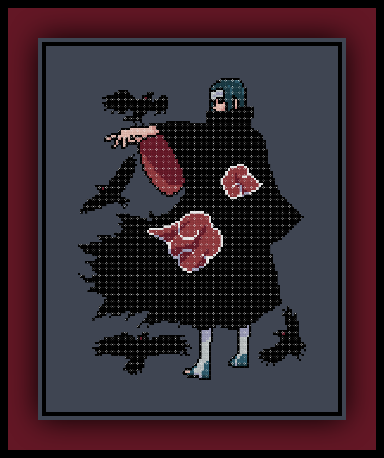 Patreon Only Itachi Uchiha Cross Stitch Pattern Naruto – Cross Stitch Quest