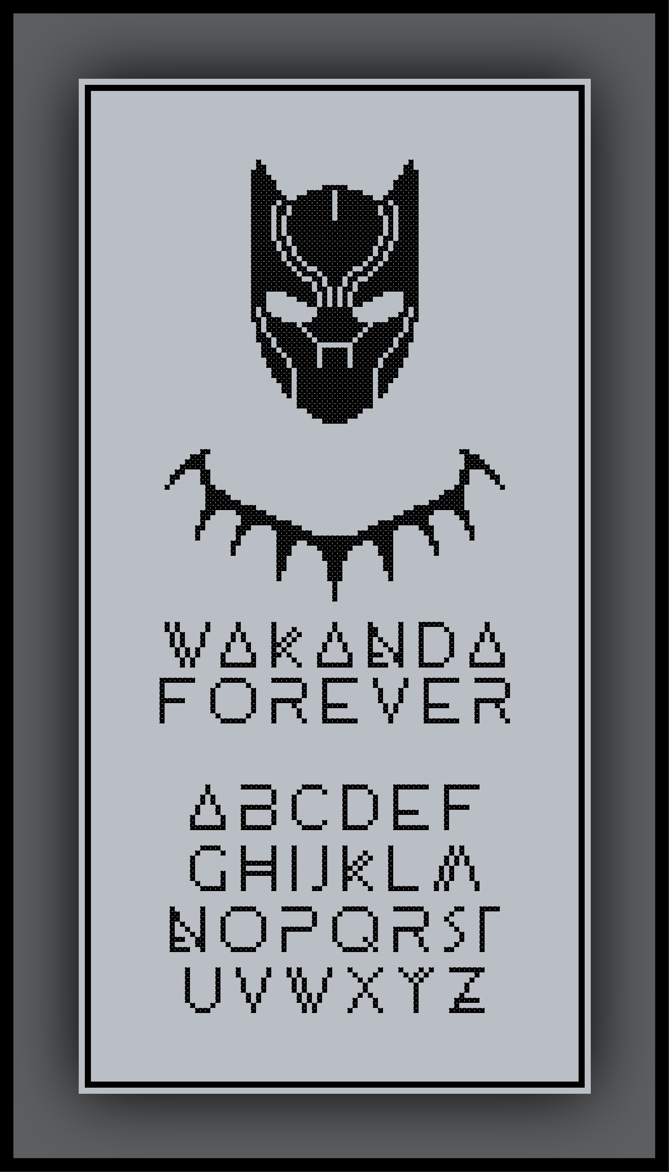Patreon Only Black Panther Cross Stitch Pattern Wakanda Forever ...