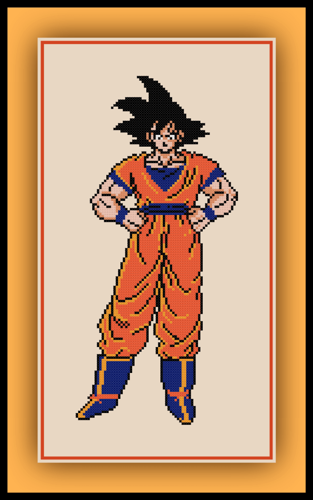 Free Goku Cross Stitch Pattern Dragon Ball Z – Cross Stitch Quest