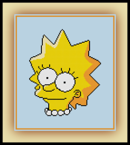 Free Lisa Simpson Cross Stitch Pattern The Simpsons – Cross Stitch Quest