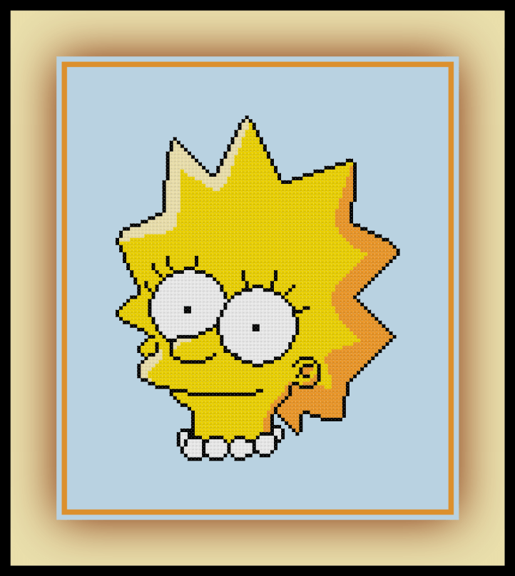 Free Lisa Simpson Cross Stitch Pattern The Simpsons – Cross Stitch Quest