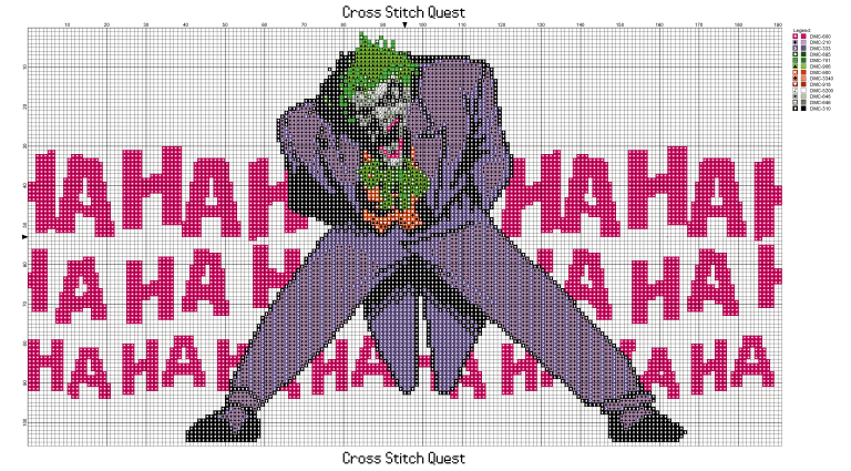 Free Joker Cross Stitch Pattern Batman – Cross Stitch Quest