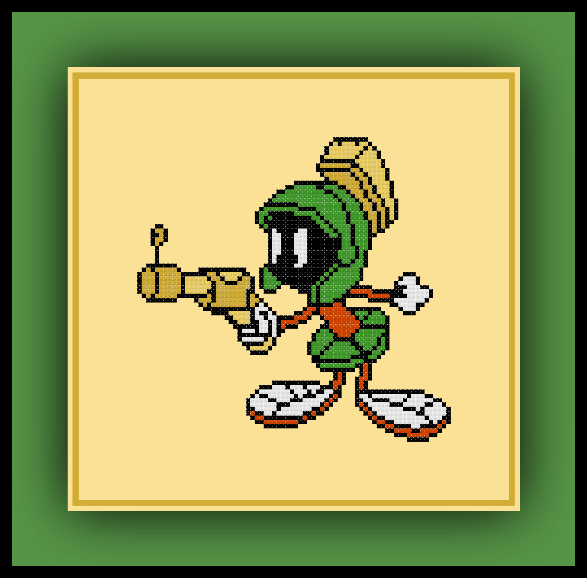 Marvin the Martian Cross Stitch Pattern Looney Tunes – Cross Stitch Quest