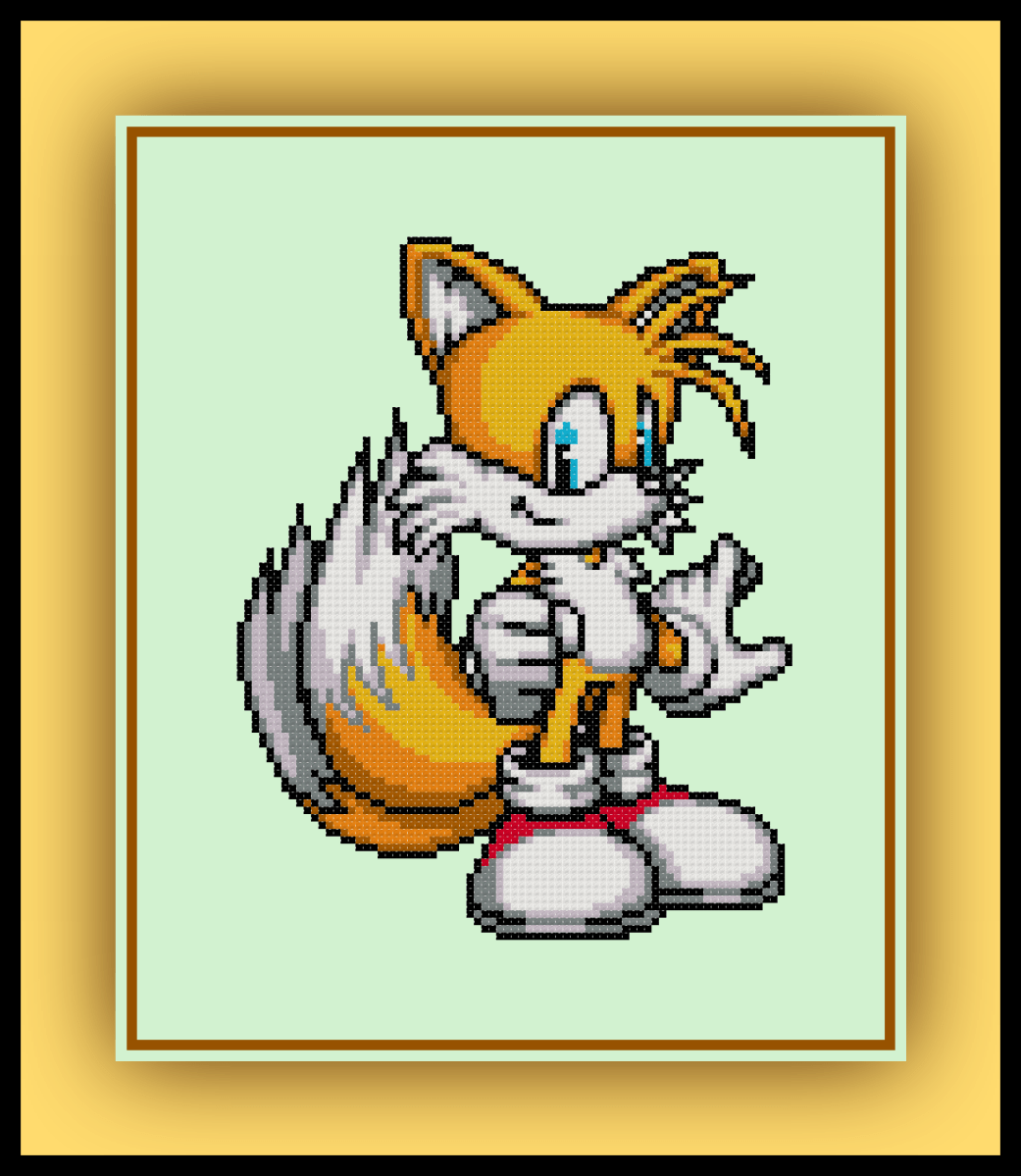 Free Tails Cross Stitch Pattern Sonic – Cross Stitch Quest