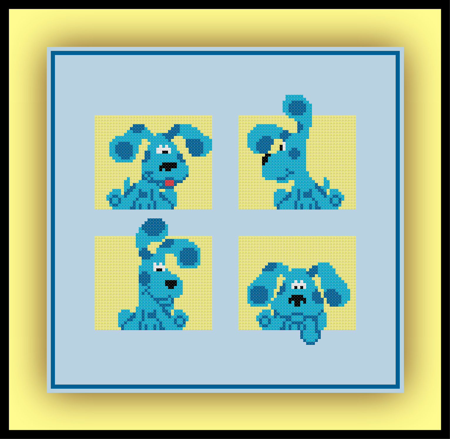 Free Blue’s Clues Cross Stitch Pattern – Cross Stitch Quest