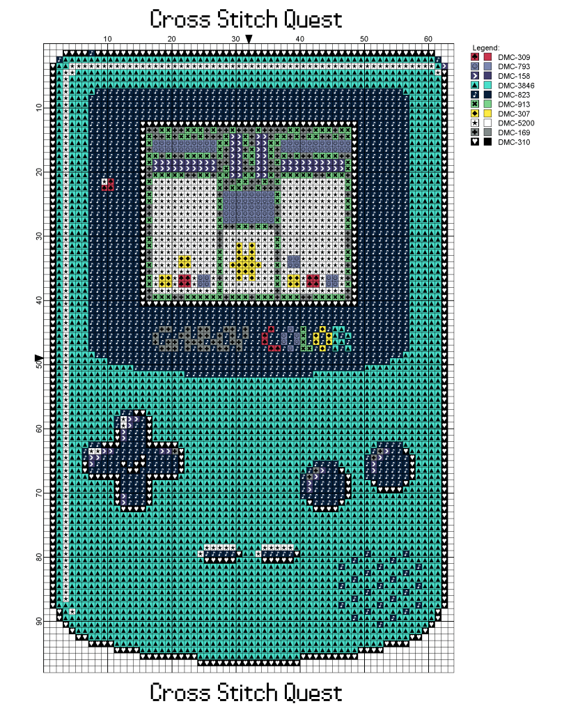 Free Game Boy Color Cross Stitch Pattern – Cross Stitch Quest
