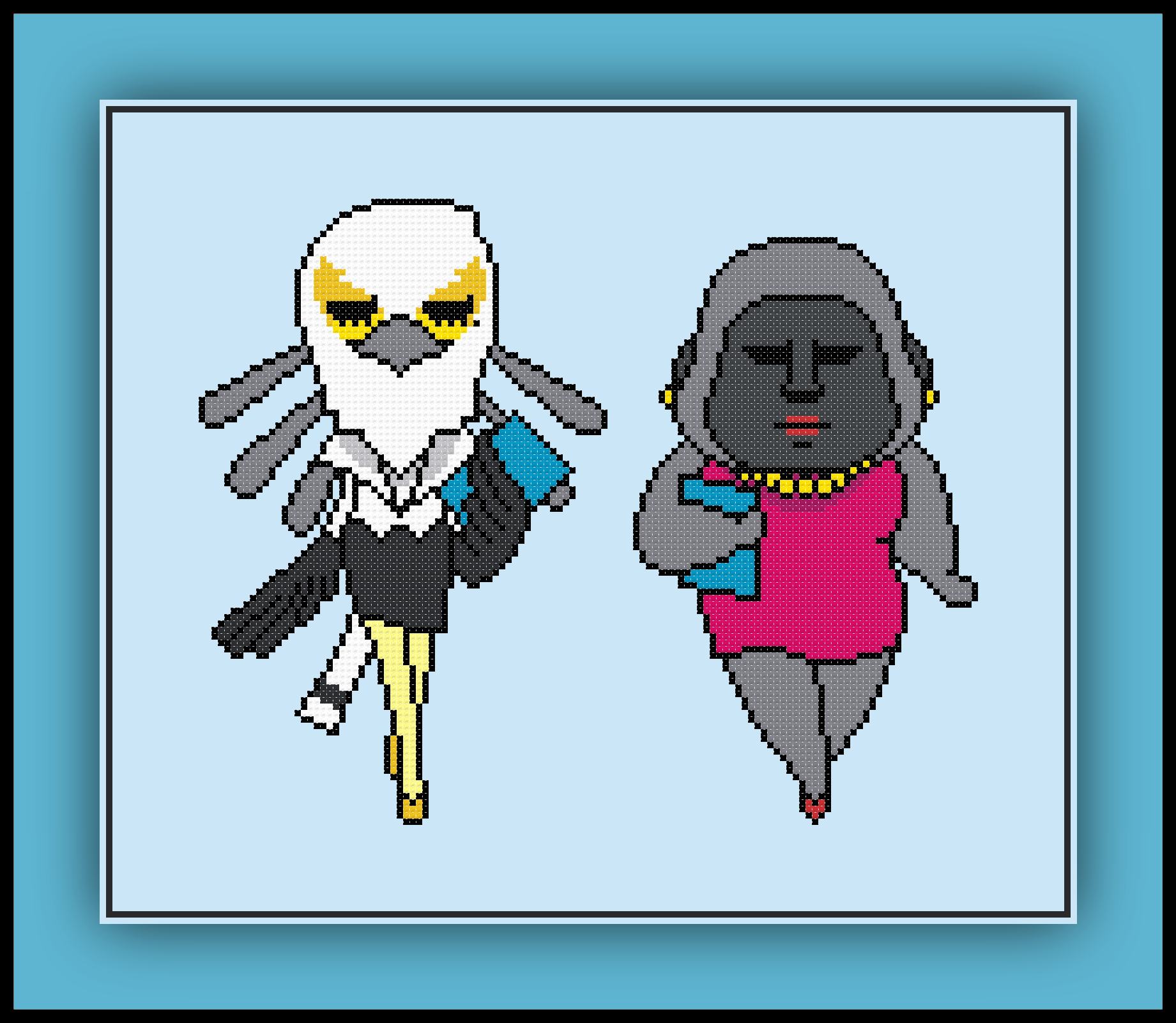 Patreon Only Aggretsuko Cross Stitch Pattern Gori and Washimi – Cross ...