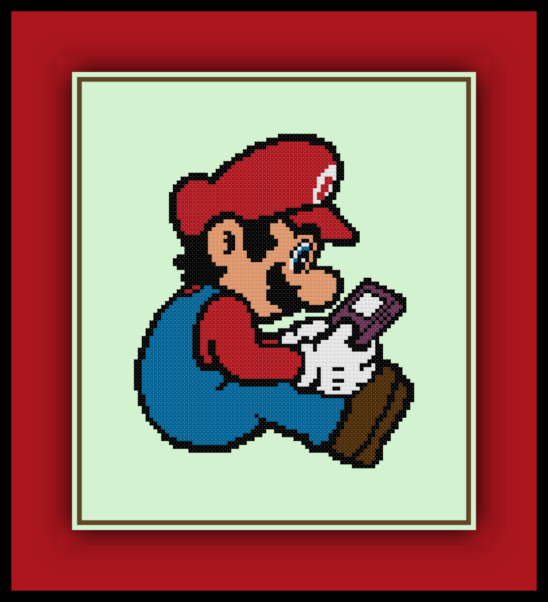 Free Mario Cross Stitch Pattern Game Boy Color – Cross Stitch Quest