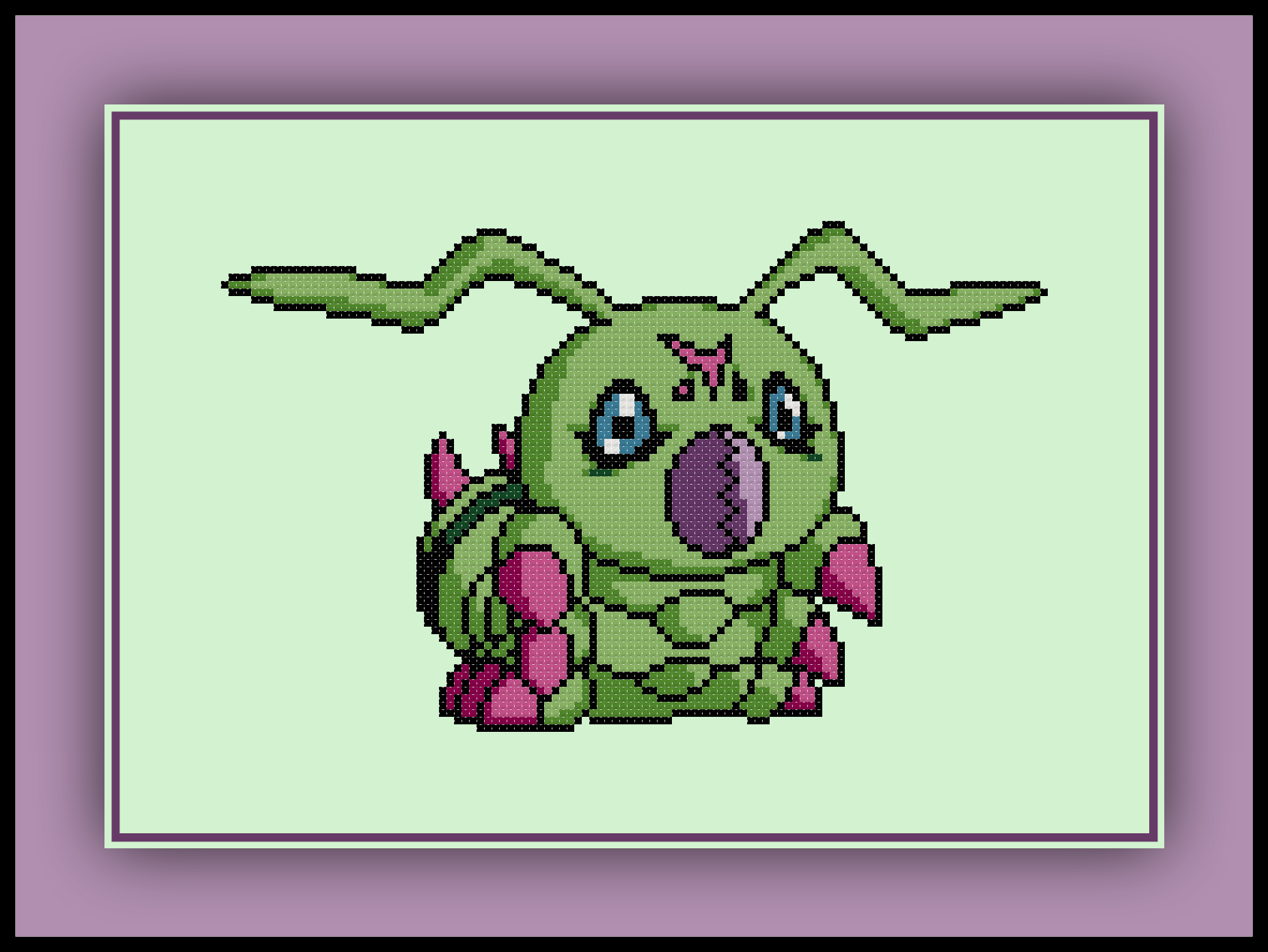 Free Wormmon Cross Stitch Pattern Digimon – Cross Stitch Quest