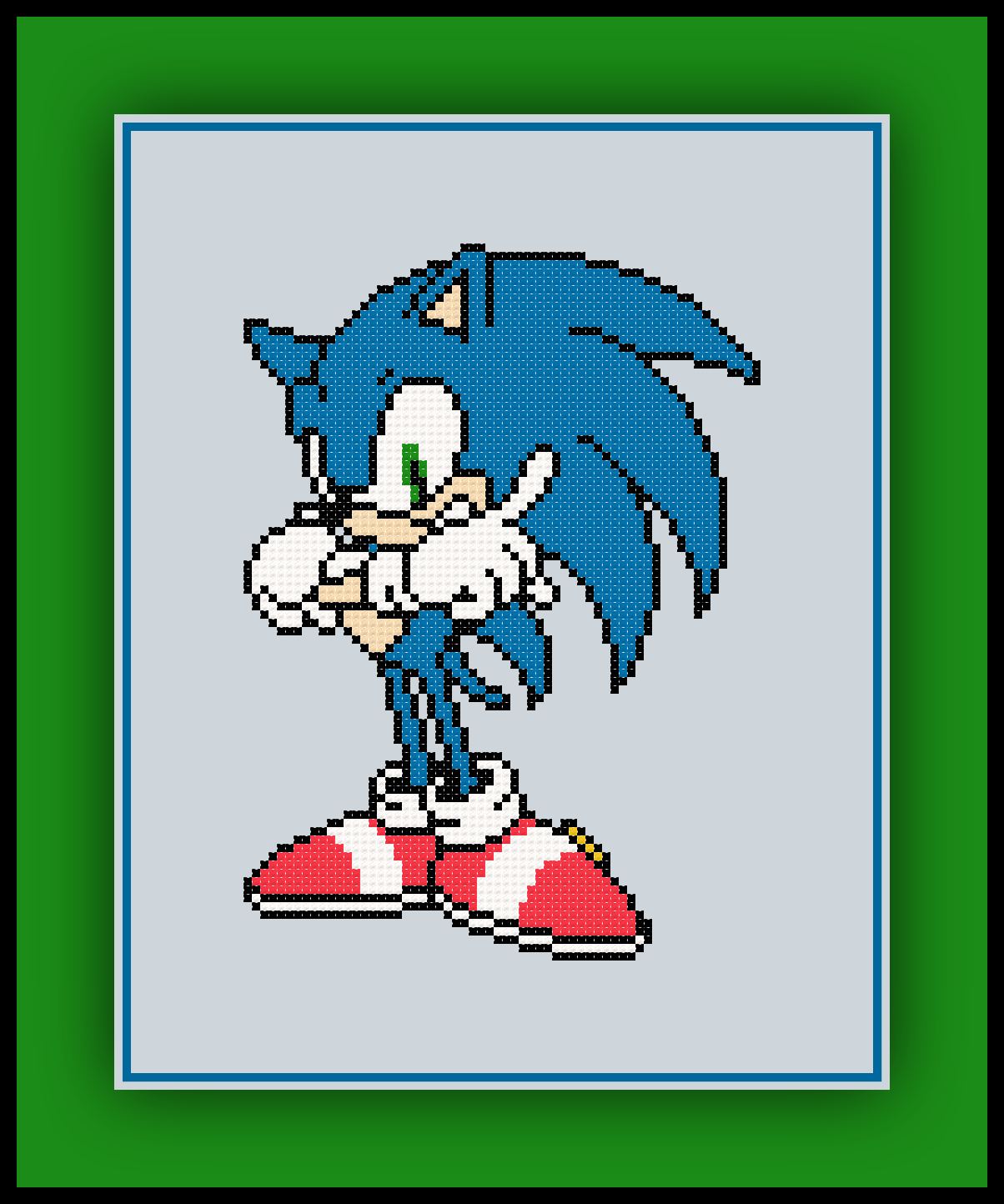 Free Classic Sonic Cross Stitch Pattern Sonic the Hedgehog – Cross ...