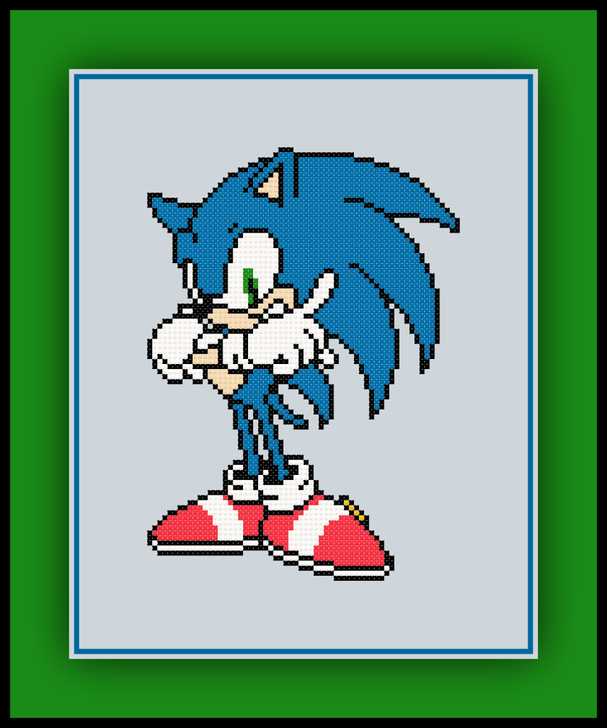 Free Classic Sonic Cross Stitch Pattern Sonic the Hedgehog – Cross ...