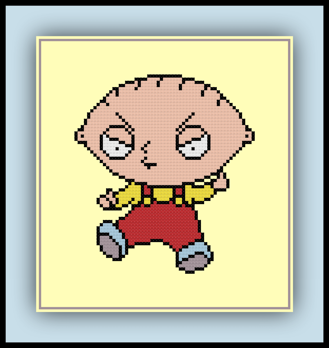 Free Stewie Griffin Cross Stitch Pattern Family Guy – Cross Stitch Quest