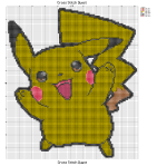 Free Jumping Pikachu Cross Stitch Pattern Pokemon – Cross Stitch Quest