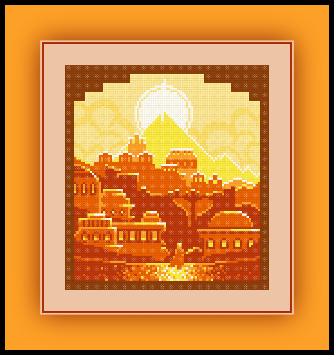 Free Journey Cross Stitch Pattern Small Version – Cross Stitch Quest