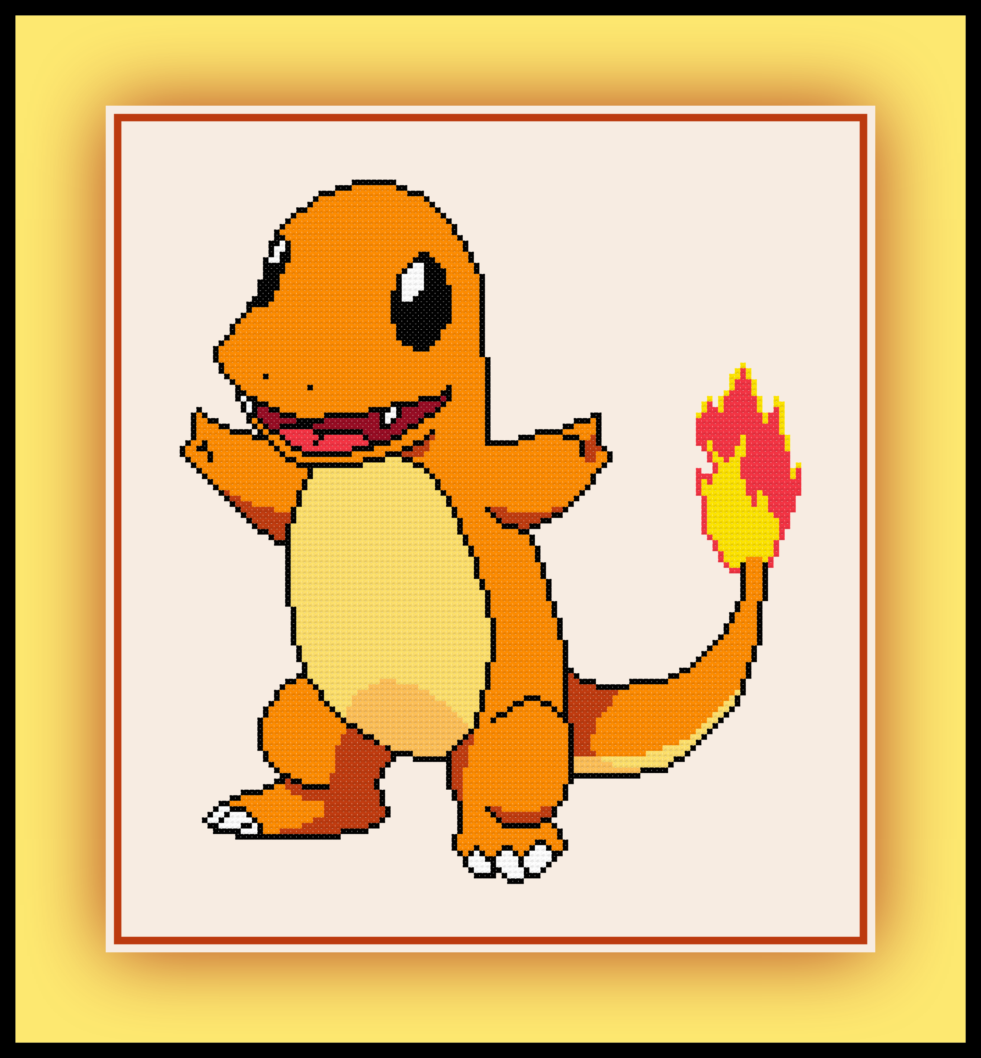 Patreon Only Charmander Cross Stitch Pattern Pokemon – Cross Stitch Quest