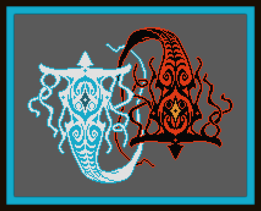 Free Vaatu and Raava Cross Stitch Pattern Avatar Legend of Korra ...