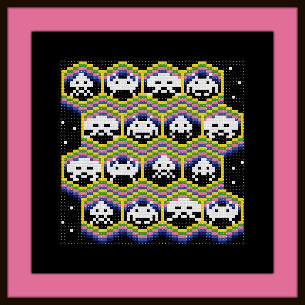 Free Space Invaders Cross Stitch Pattern – Cross Stitch Quest